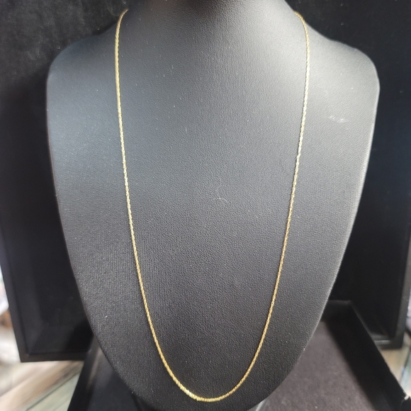 Jewelry | N156 1k Yellow Gold Twist Link Chain 18 | Poshmark
